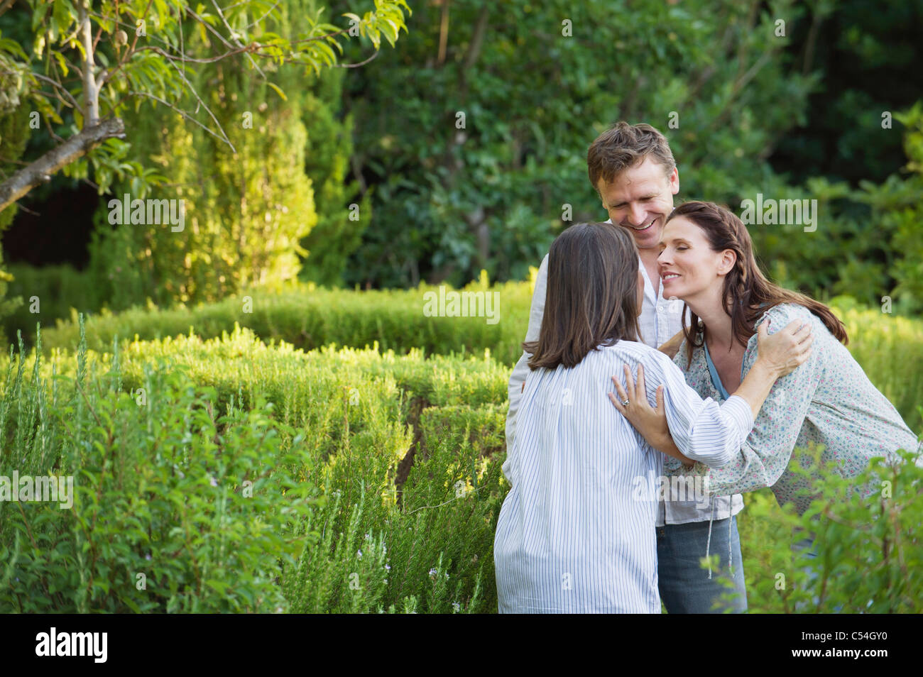 Two Women Hugging, Rear View High Resolution Stock Photography and ...