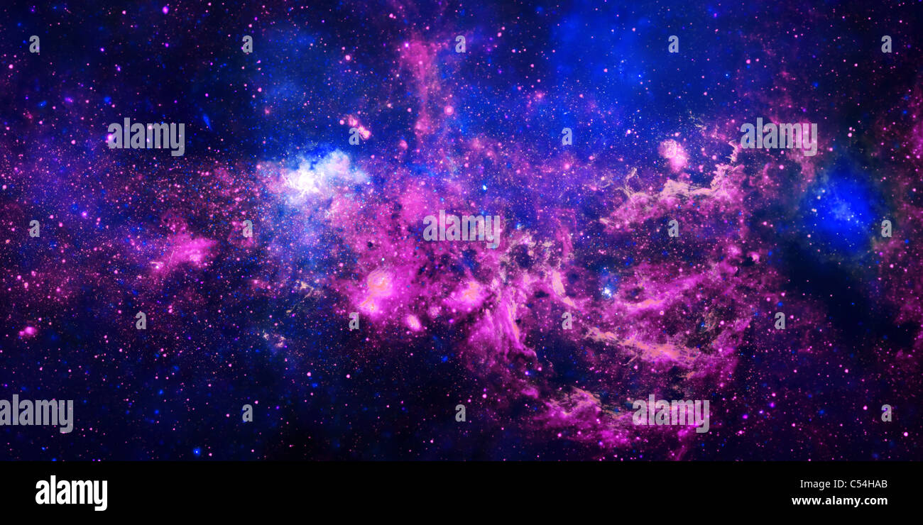 Abstract illustration with a beautiful star space nebula Stock Photo ...