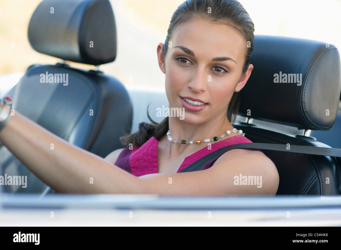 Woman driving a convertible car hi-res stock photography and images - Alamy