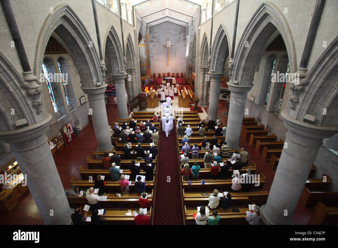 Sunday Service at Nelson's Christ Church Cathedral Stock Photo - Alamy