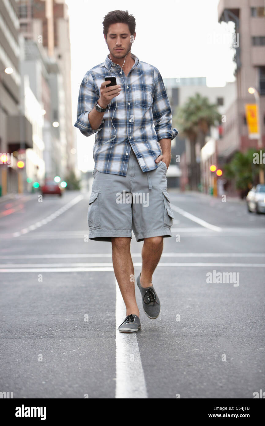 Talking On Cell Phone Walking