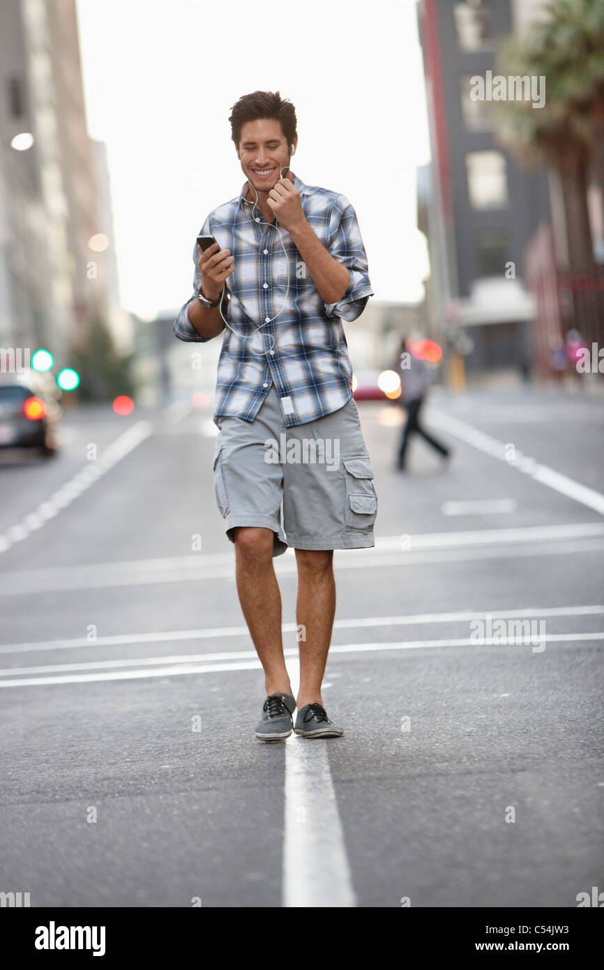 Talking On Cell Phone Walking