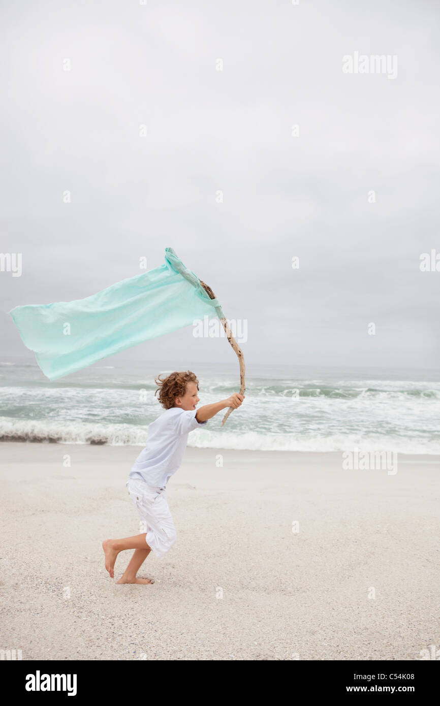 Boy With Flag High Resolution Stock Photography and Images - Alamy