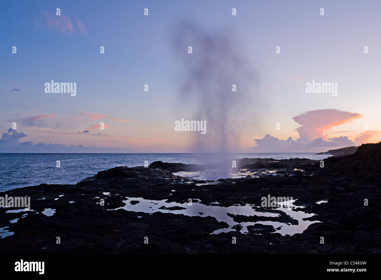 Spouting horn pacific ocean poipu hi-res stock photography and images ...