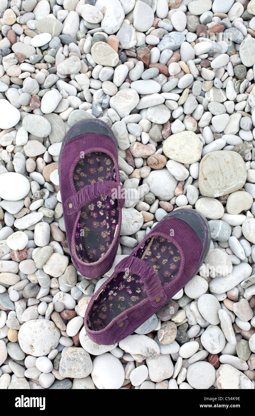 Shoe lying on beach hi-res stock photography and images - Alamy