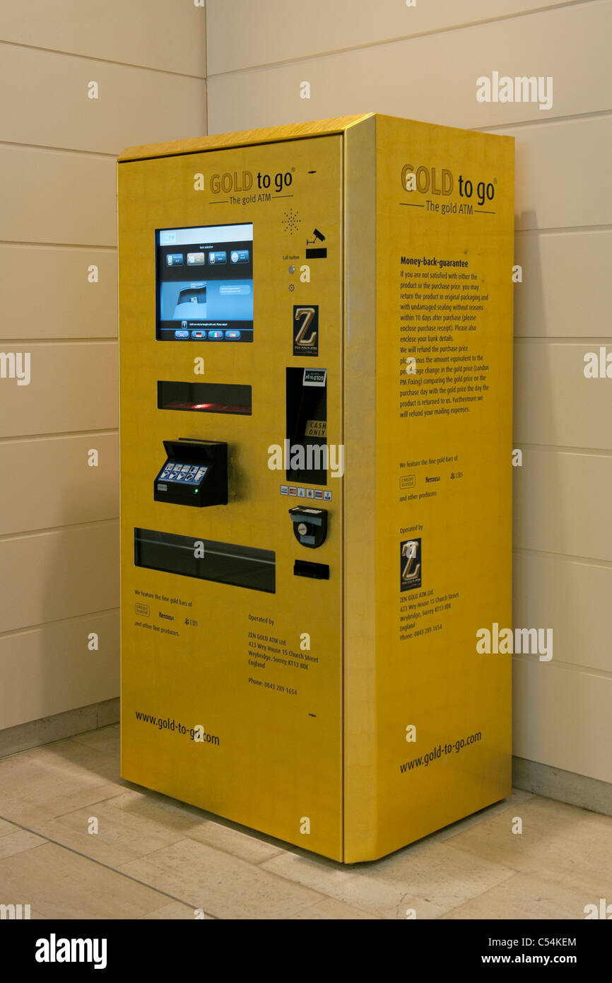 Gold to Go, Britain’s first ever gold vending machine in Westfield ...