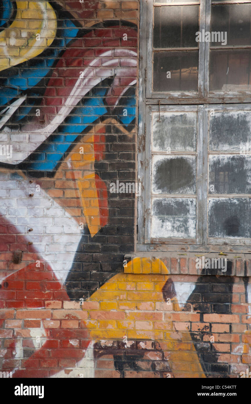 Abandoned window of an old factory at the 798 Space, Dashanzi Art ...