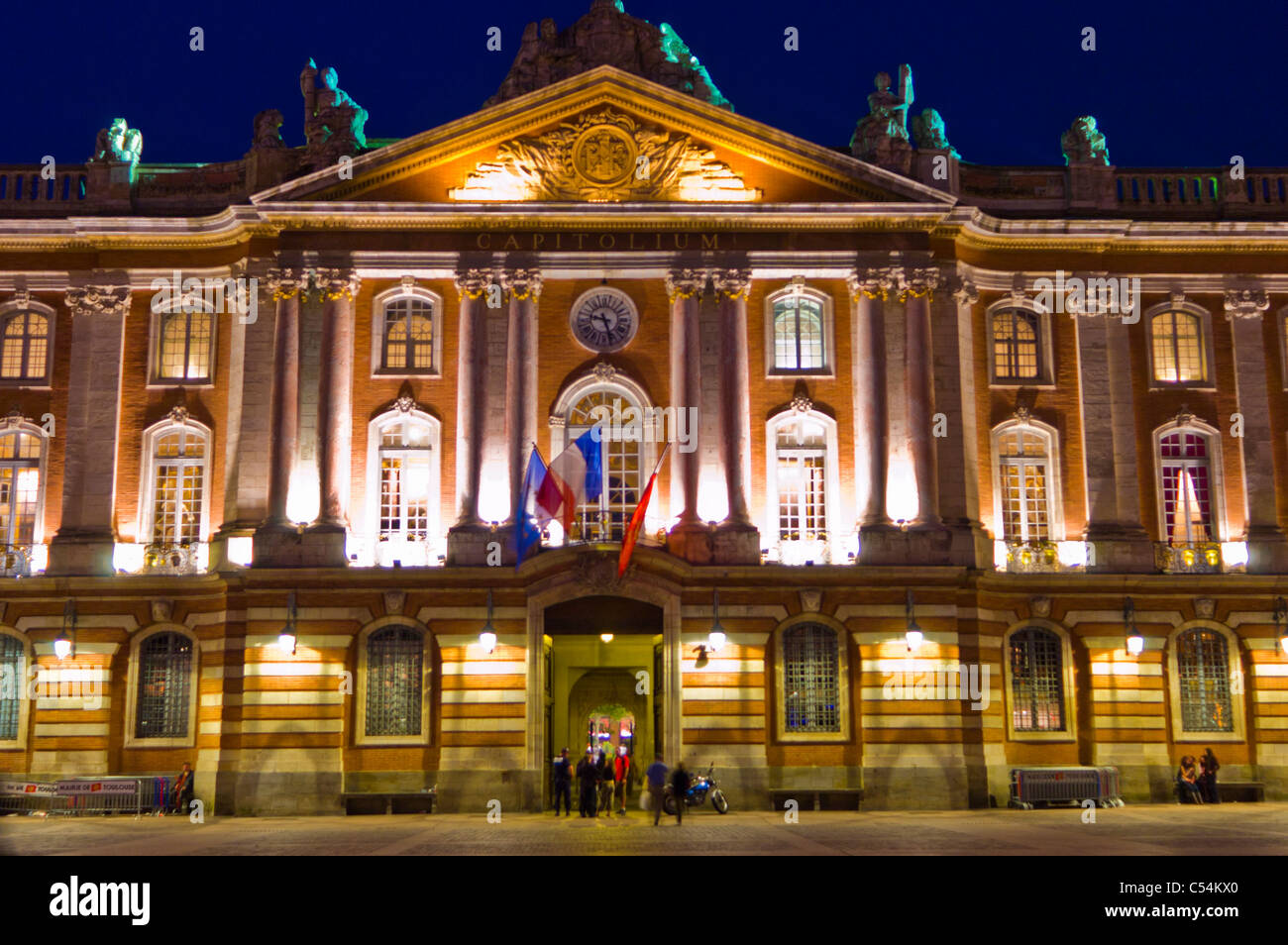 Toulouse, France, The Capitole of Toulouse, and the square of the same ...