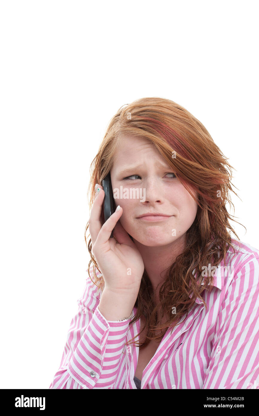 girl on a mobile phone Stock Photo - Alamy