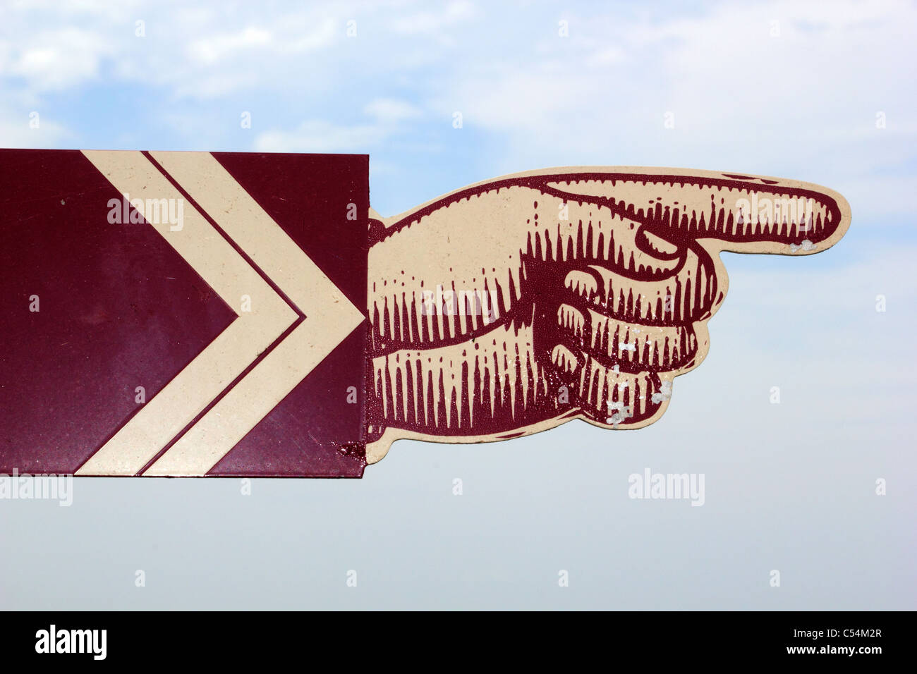 Sign in shape hand pointing hi-res stock photography and images - Alamy