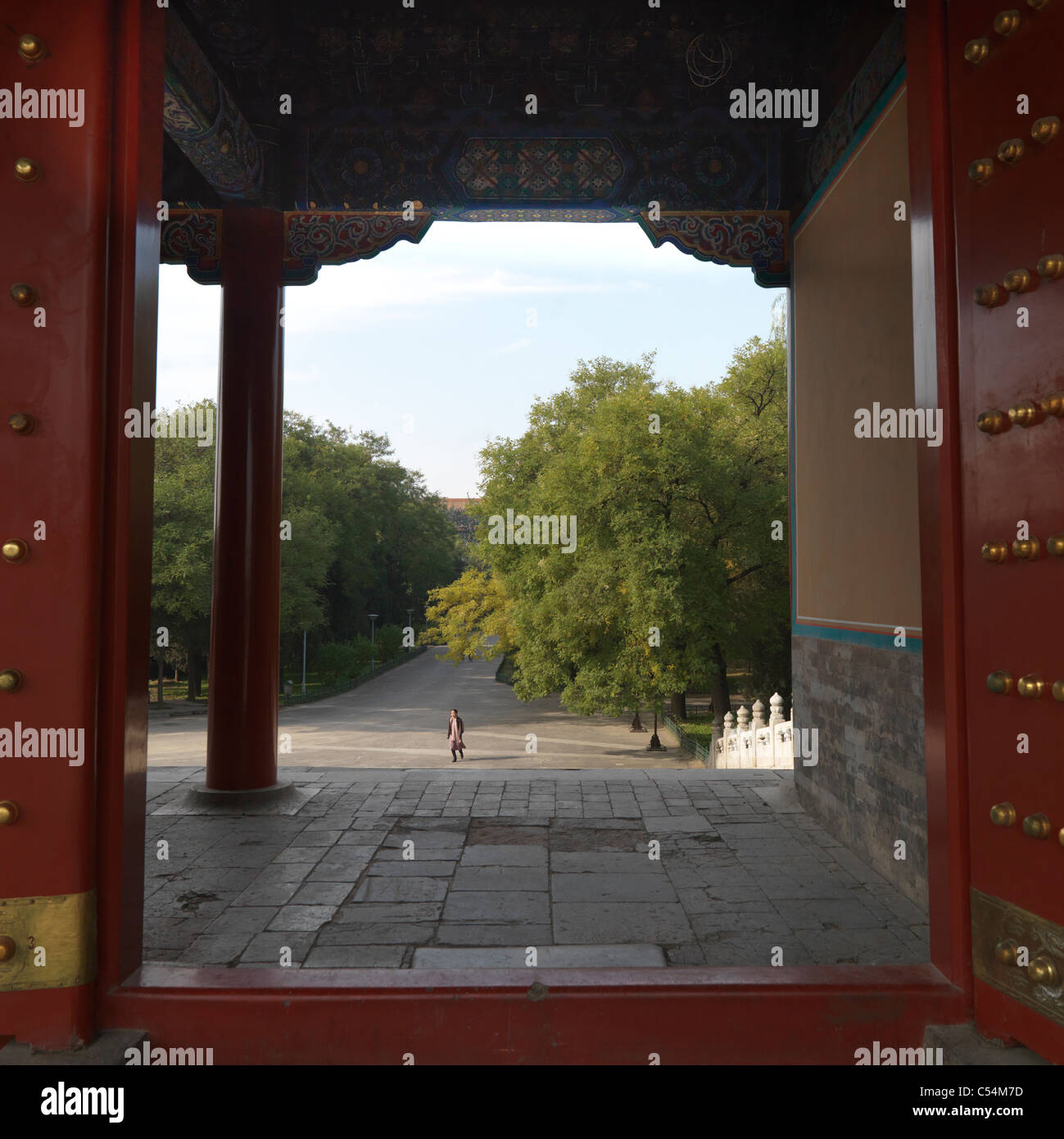 Architectural detail of Xihe Gate, Forbidden City, Beijing, China Stock ...