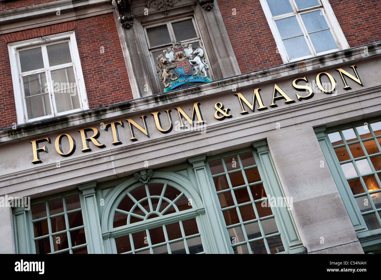 Facade of Fortnum and Mason Department Store in Piccadilly, London, UK ...