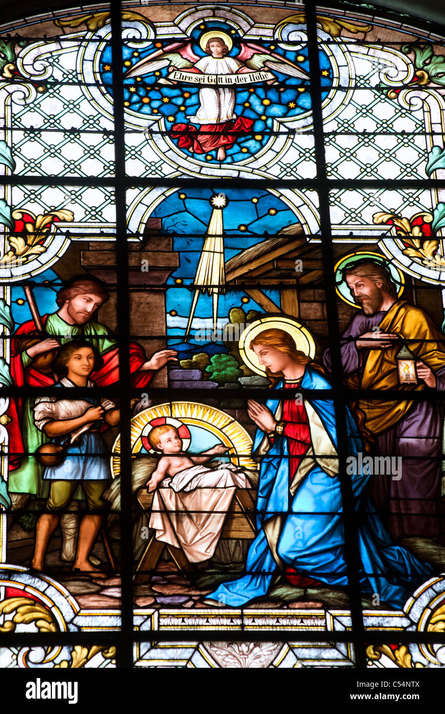 Banska Stiavnica - christmas from windowpane - St. Katharine gothic ...