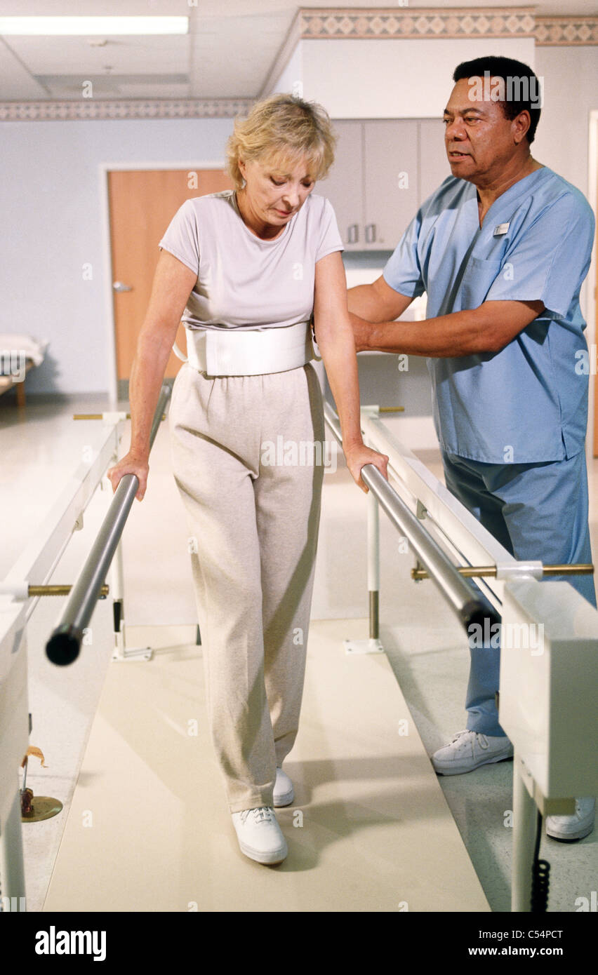 Walking therapy rails hi-res stock photography and images - Alamy