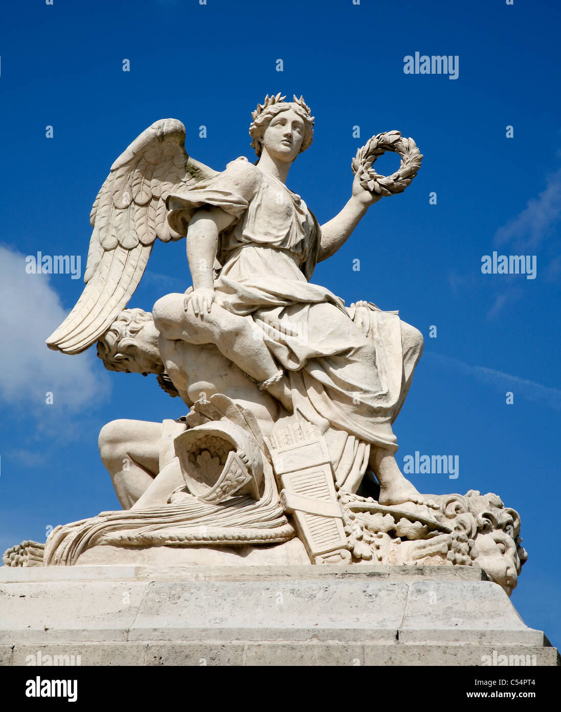 Paris - statue of angel from gate of Versailles palace Stock Photo - Alamy