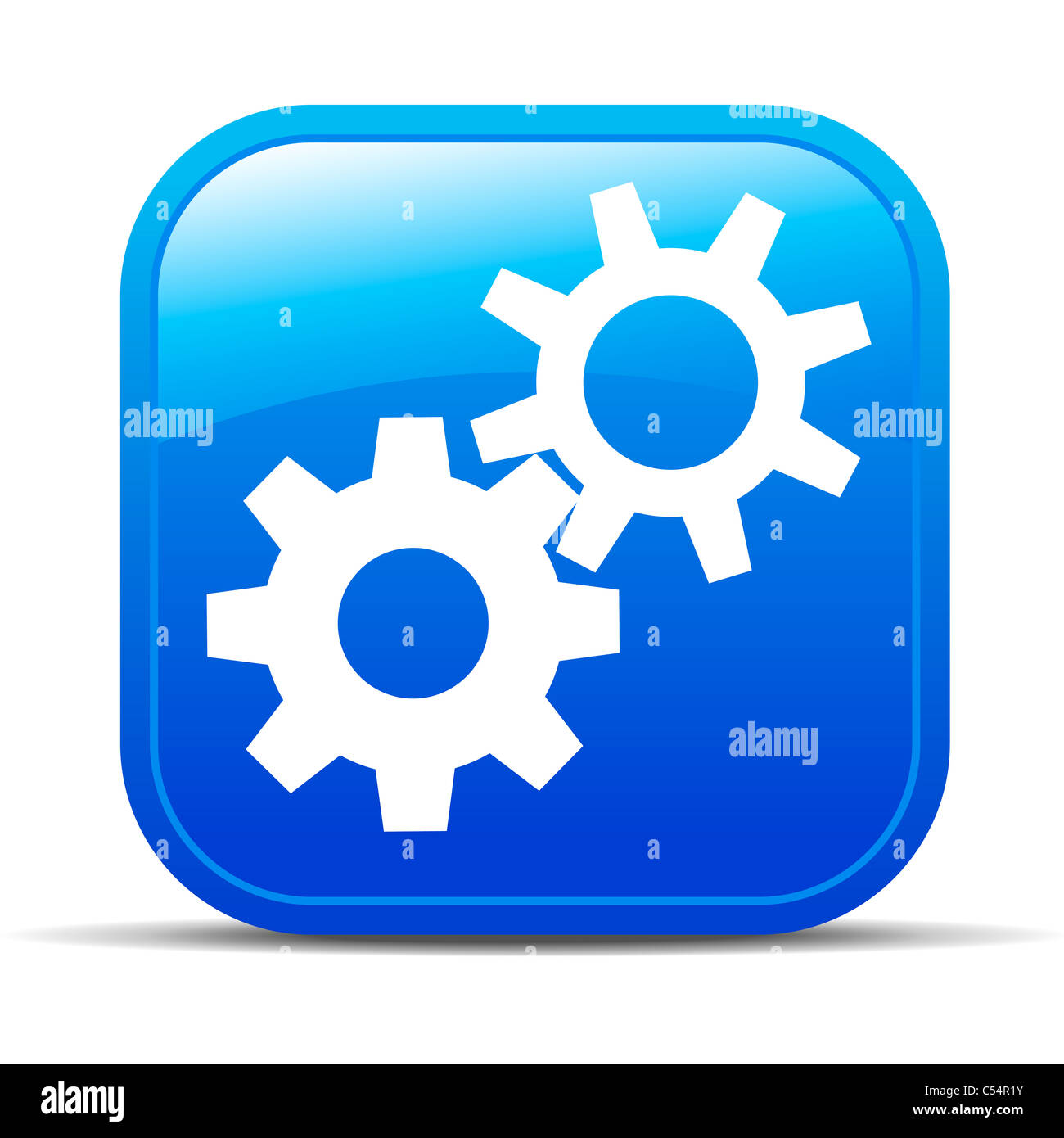 Preferences Internet button Icon Stock Photo - Alamy