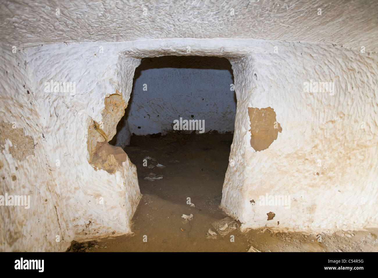 Old Cave houses in Guadix, Andalucia, Spain. Up to 10,000 people still ...