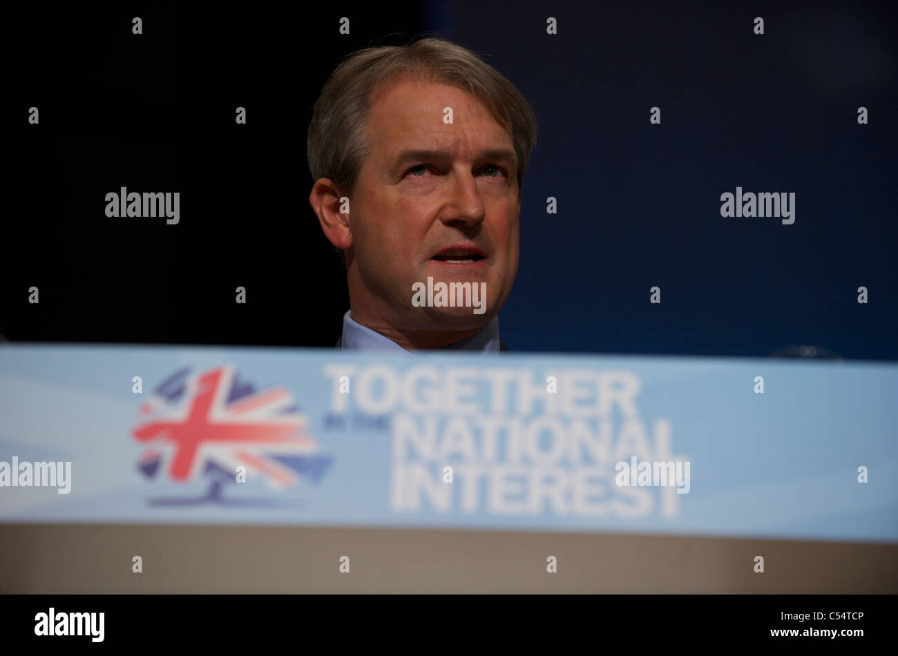 October 6th 2010,Birmingham, UK. Owen Paterson MP, Speaks to delegates ...
