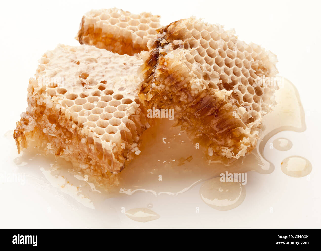 Close up view of honeycombs Stock Photo - Alamy