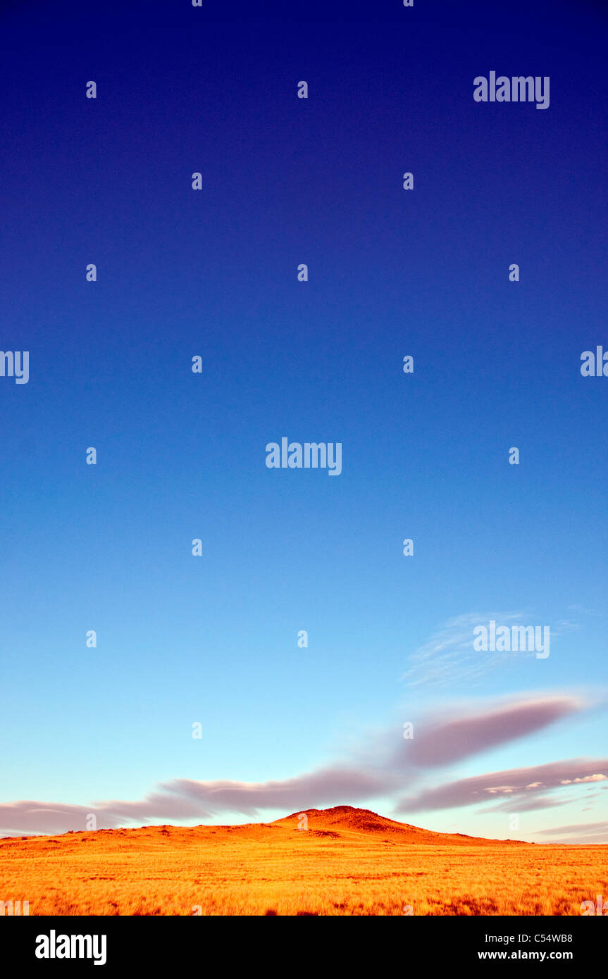 Volcanic hill on a landscape, Albuquerque, New Mexico, USA Stock Photo ...