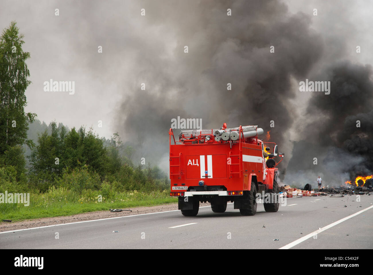 Russian Fire Truck High Resolution Stock Photography and Images - Alamy