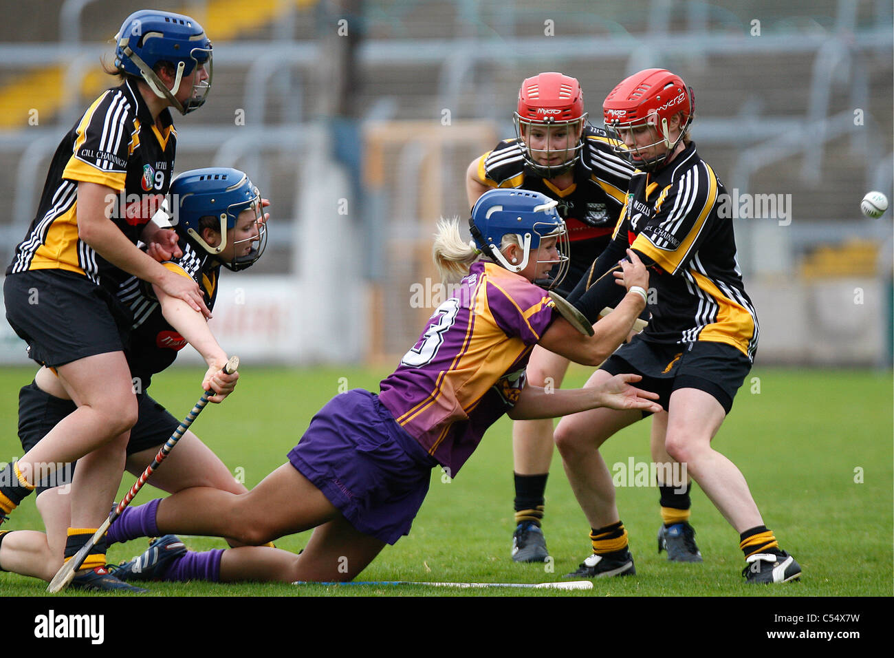 Wexford Vs Kilkenny Camogie Stock Photo - Alamy