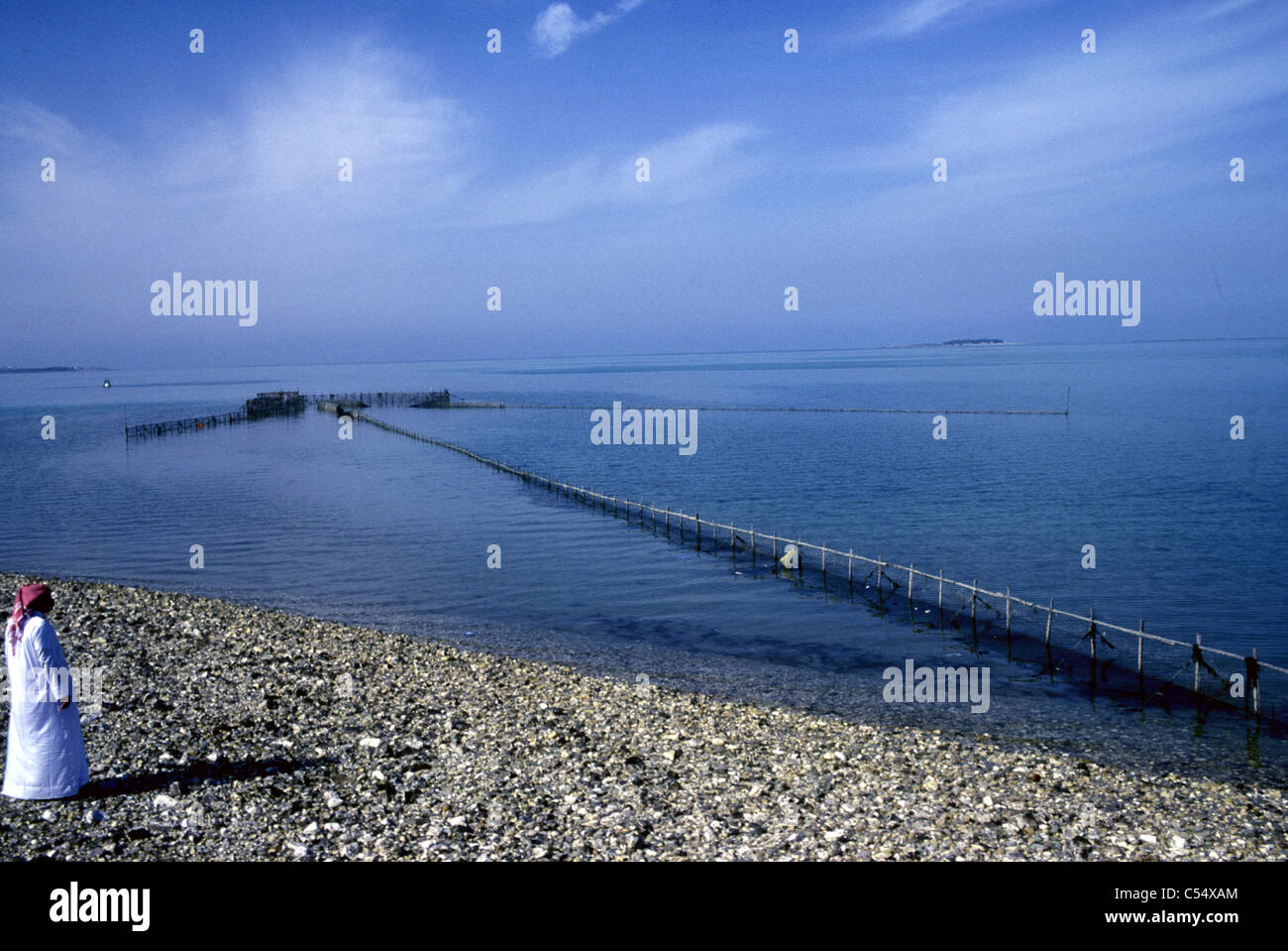 Old-style fish-trap made from date-palm fronds Bahrain Stock Photo - Alamy