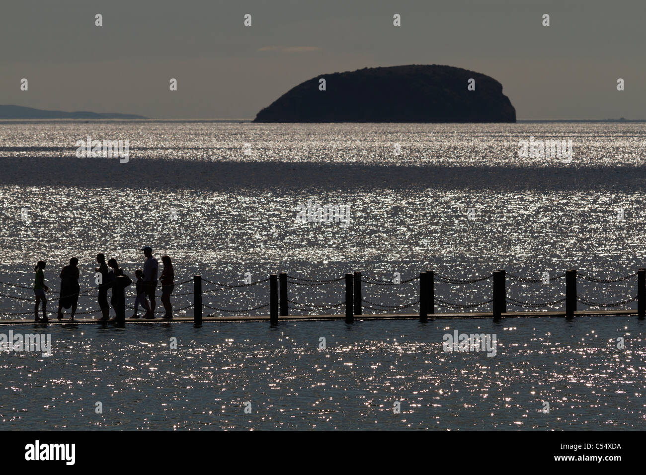 The causeway across Marine Lake Weston Super Mare Stock Photo - Alamy