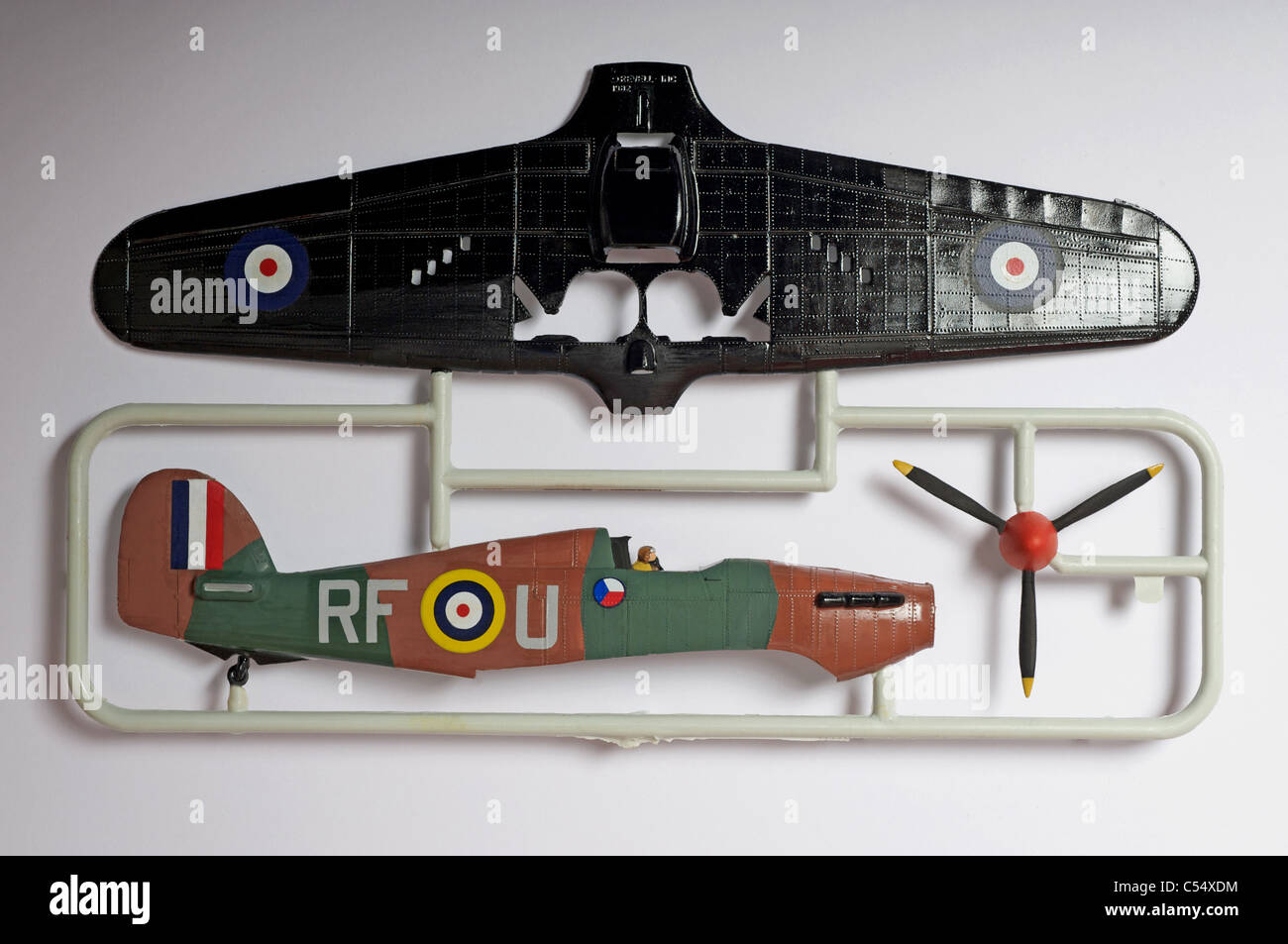 Revell Hawker Hurricane plastic kit Stock Photo - Alamy