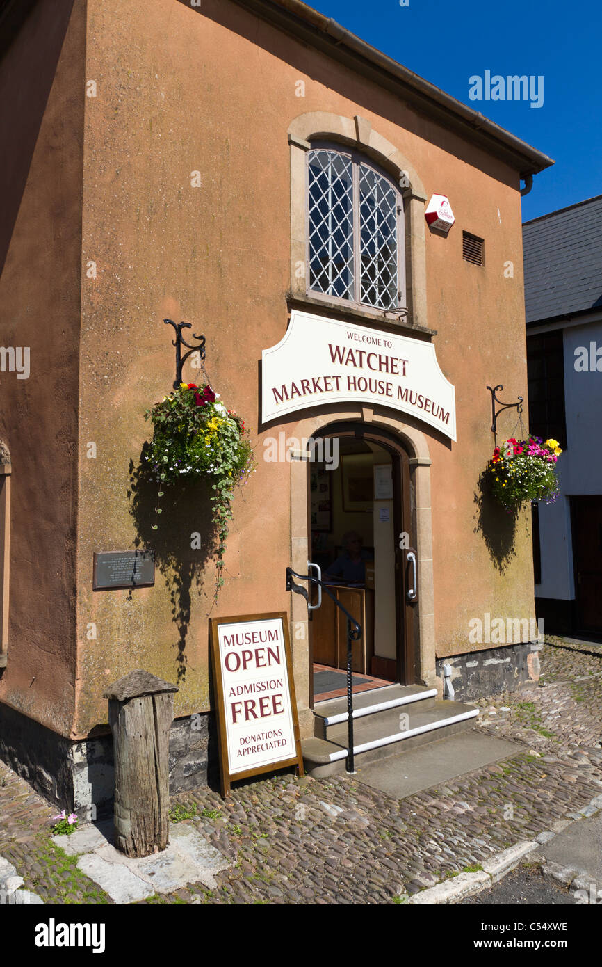The Watchet market house museum Somerset UK Stock Photo - Alamy
