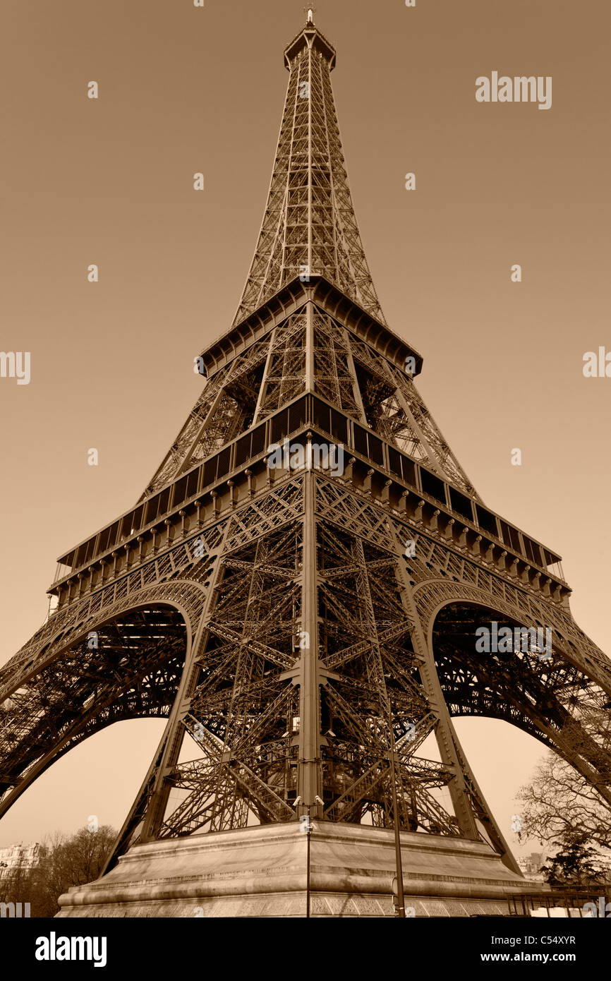 Eiffel Tower up close. Paris, France Stock Photo - Alamy Eiffel Tower up close. Paris, France Stock Photo - Alamy