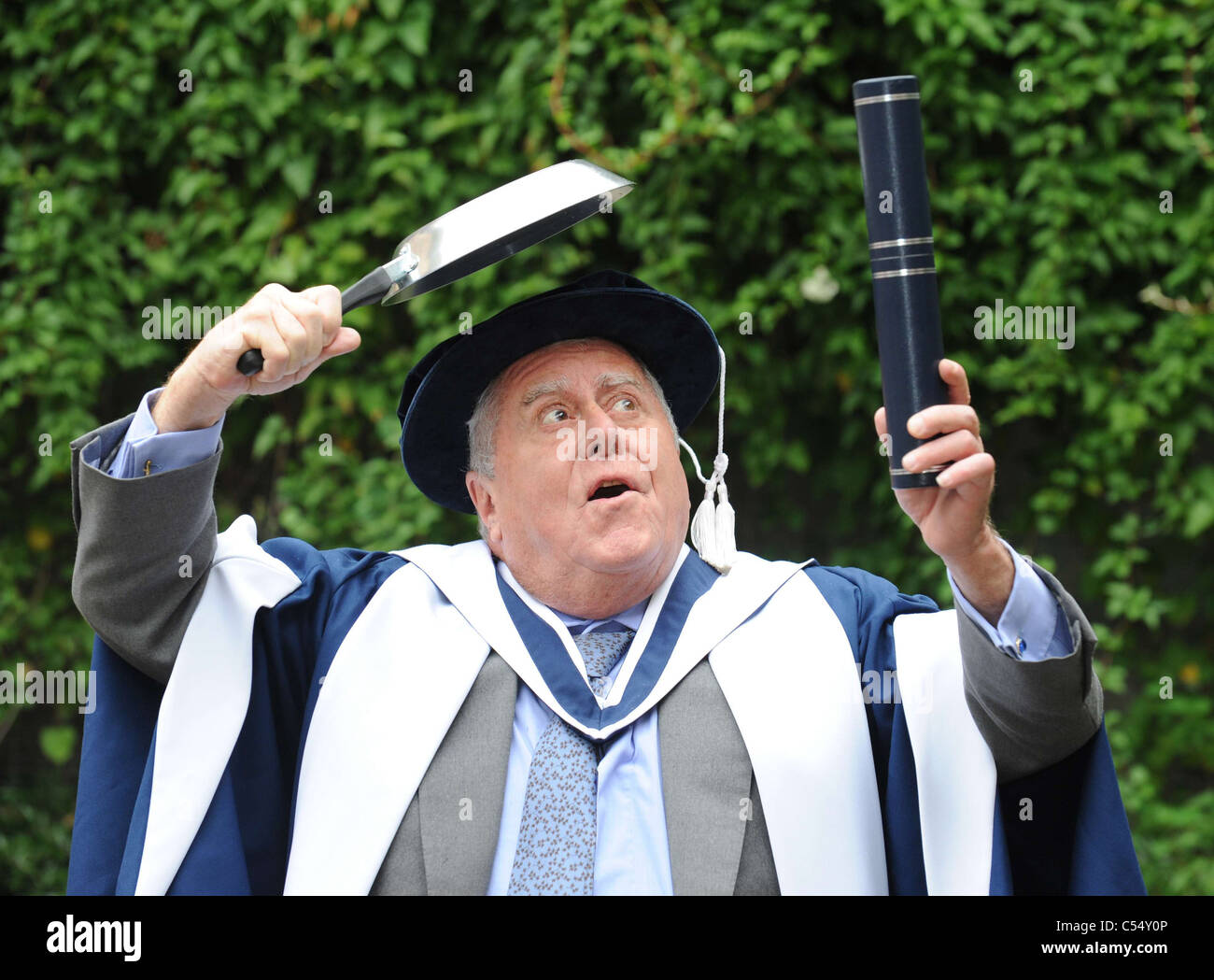 chef Albert Roux, OBE and Legion d’Honneur with his honorary doctorate ...