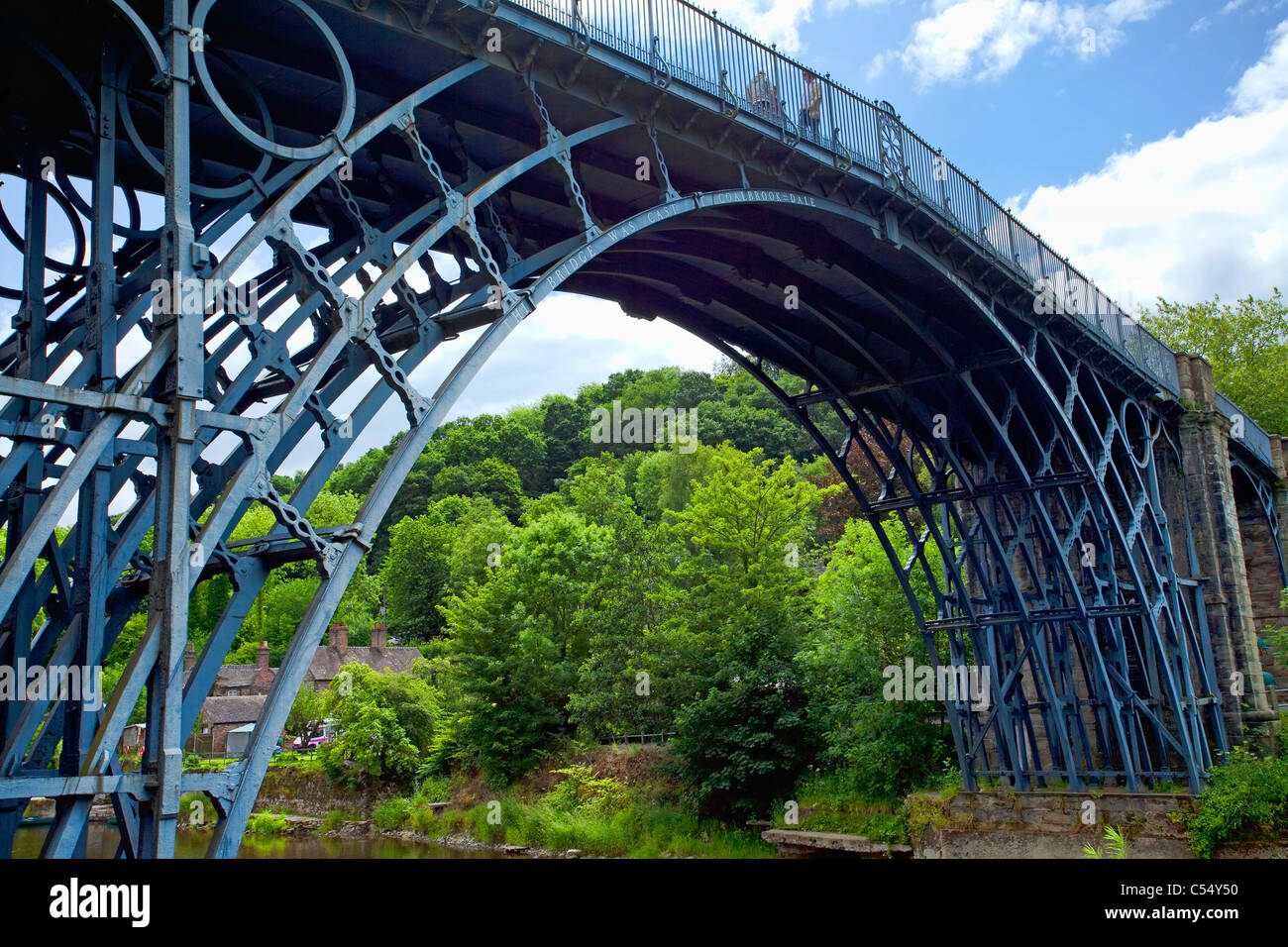 Ironbridge today surrounded by a wooded valley in Shropshire, England ...