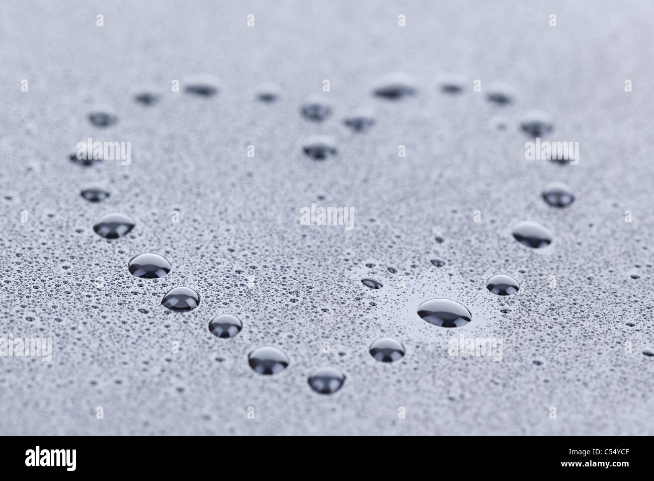 Heart composed of water droplets Stock Photo - Alamy