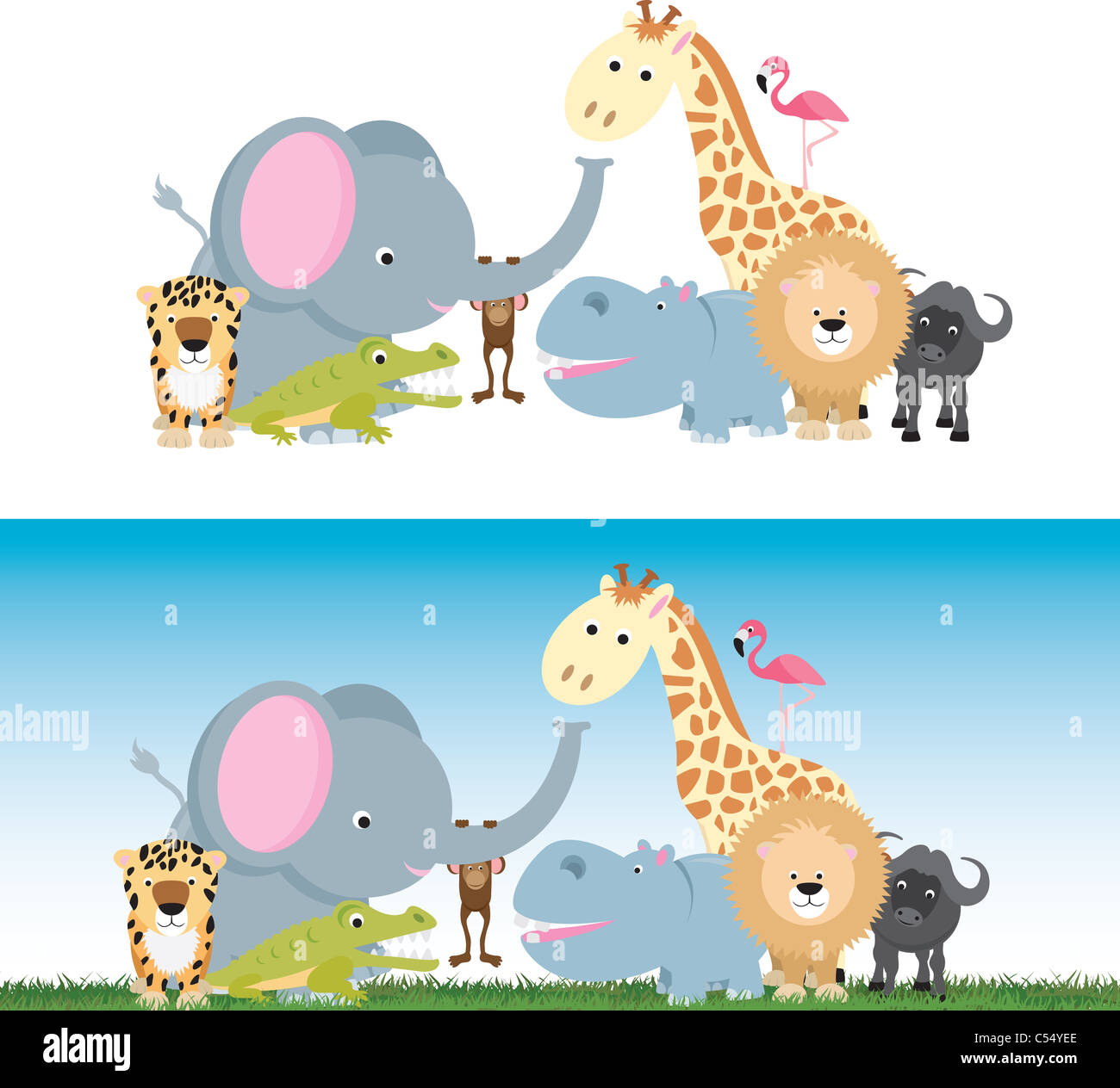 Cute buffalo cartoon smiling hi-res stock photography and images - Alamy