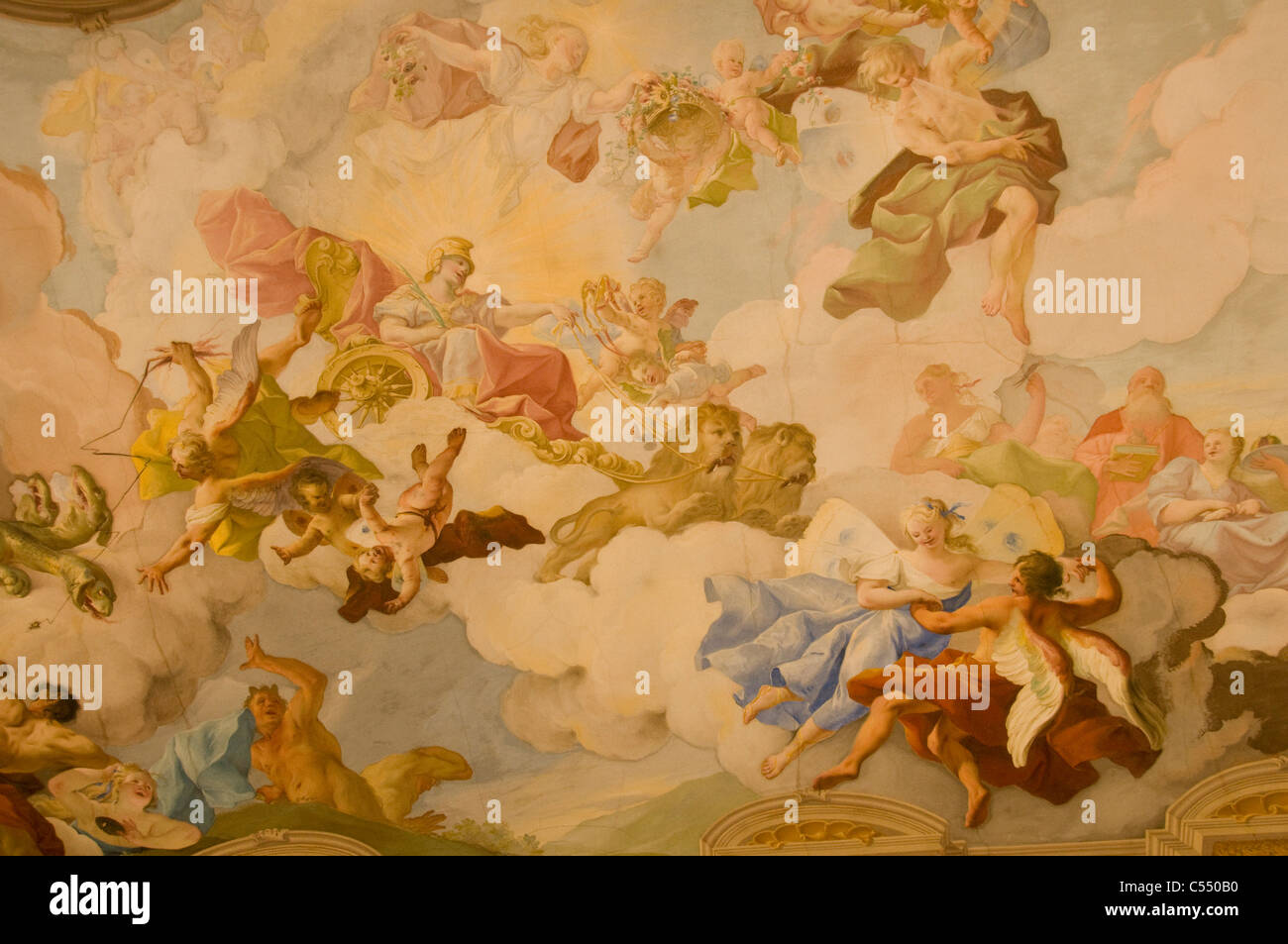 Melk abbey ceiling hi-res stock photography and images - Alamy