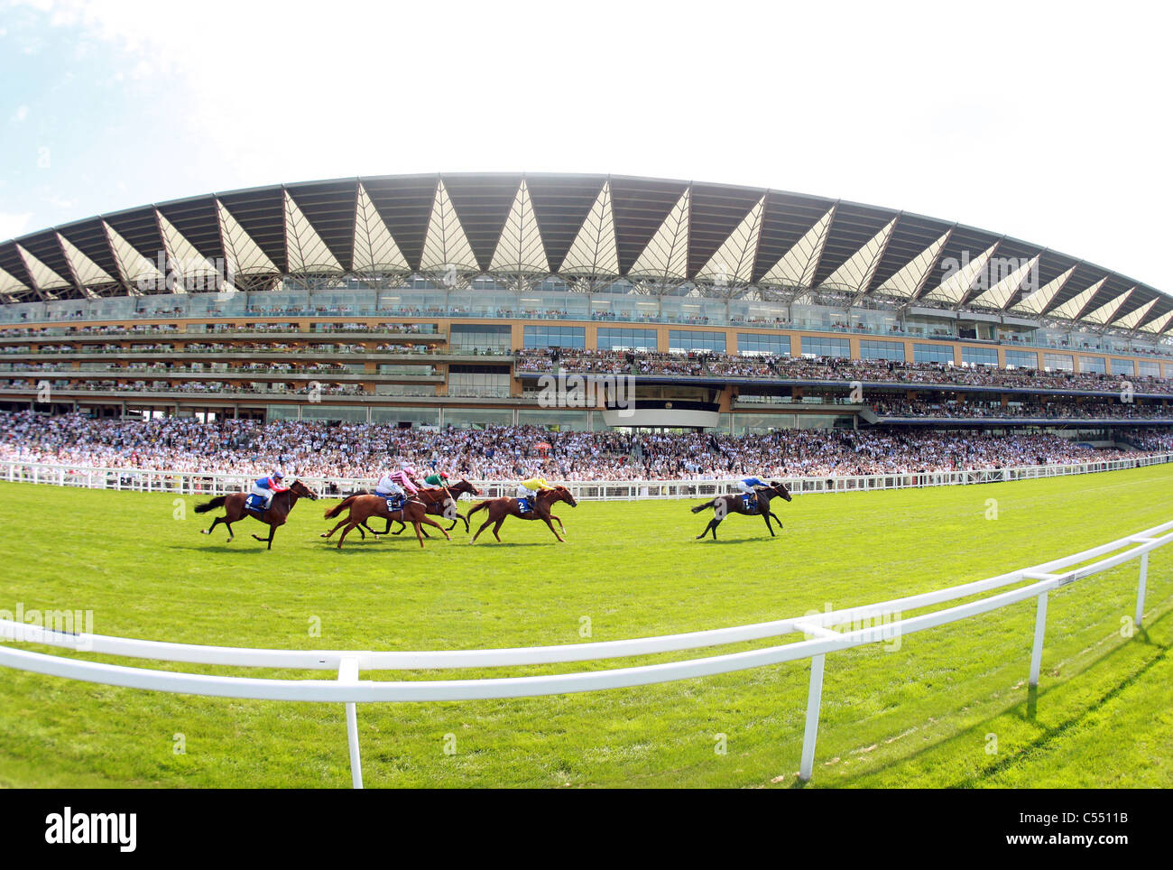 The stand at the horse race course, Ascot, United Kingdom Stock Photo ...