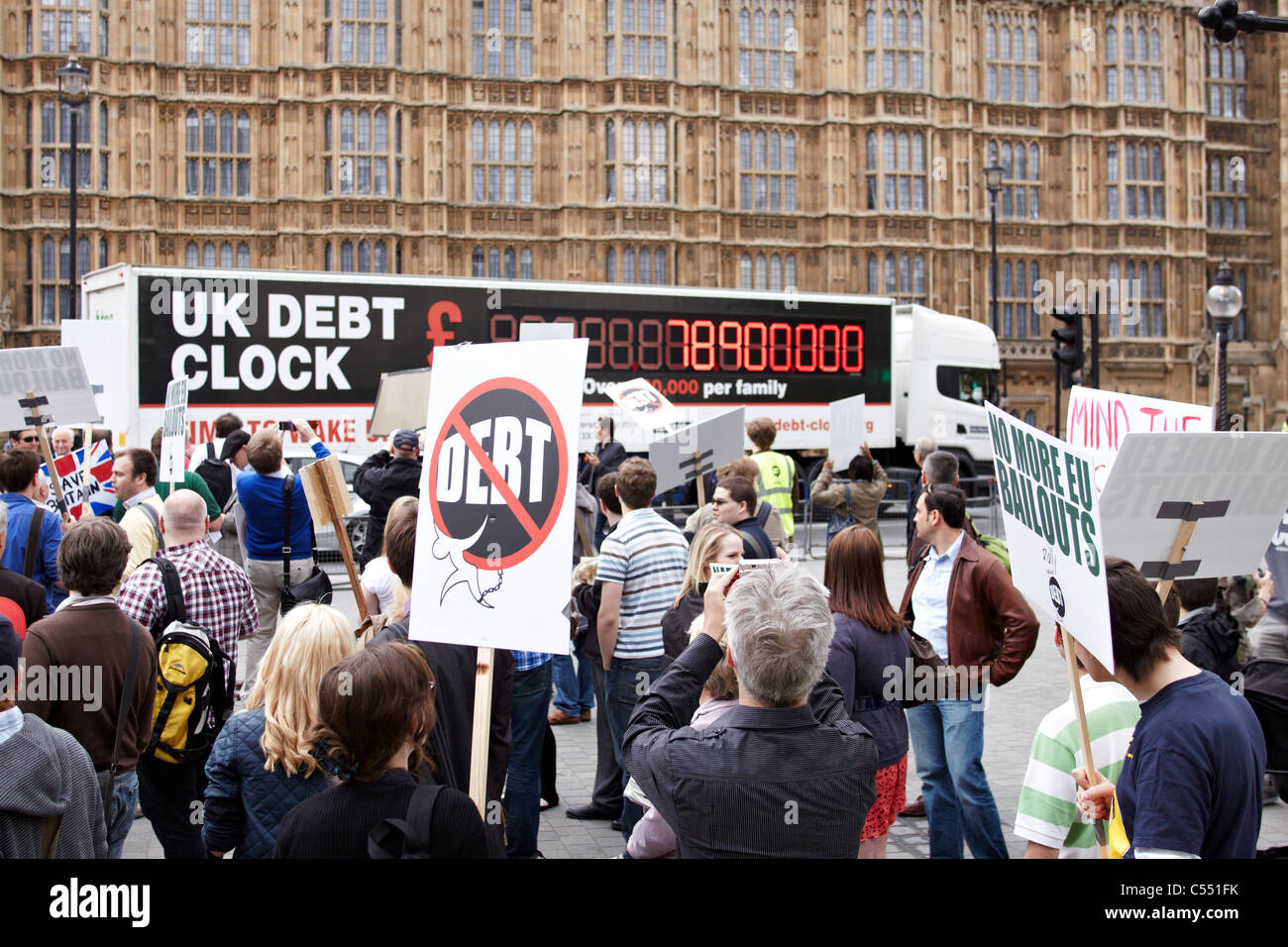 Around 250 people take part in a Rally Against Debt to call for greater ...
