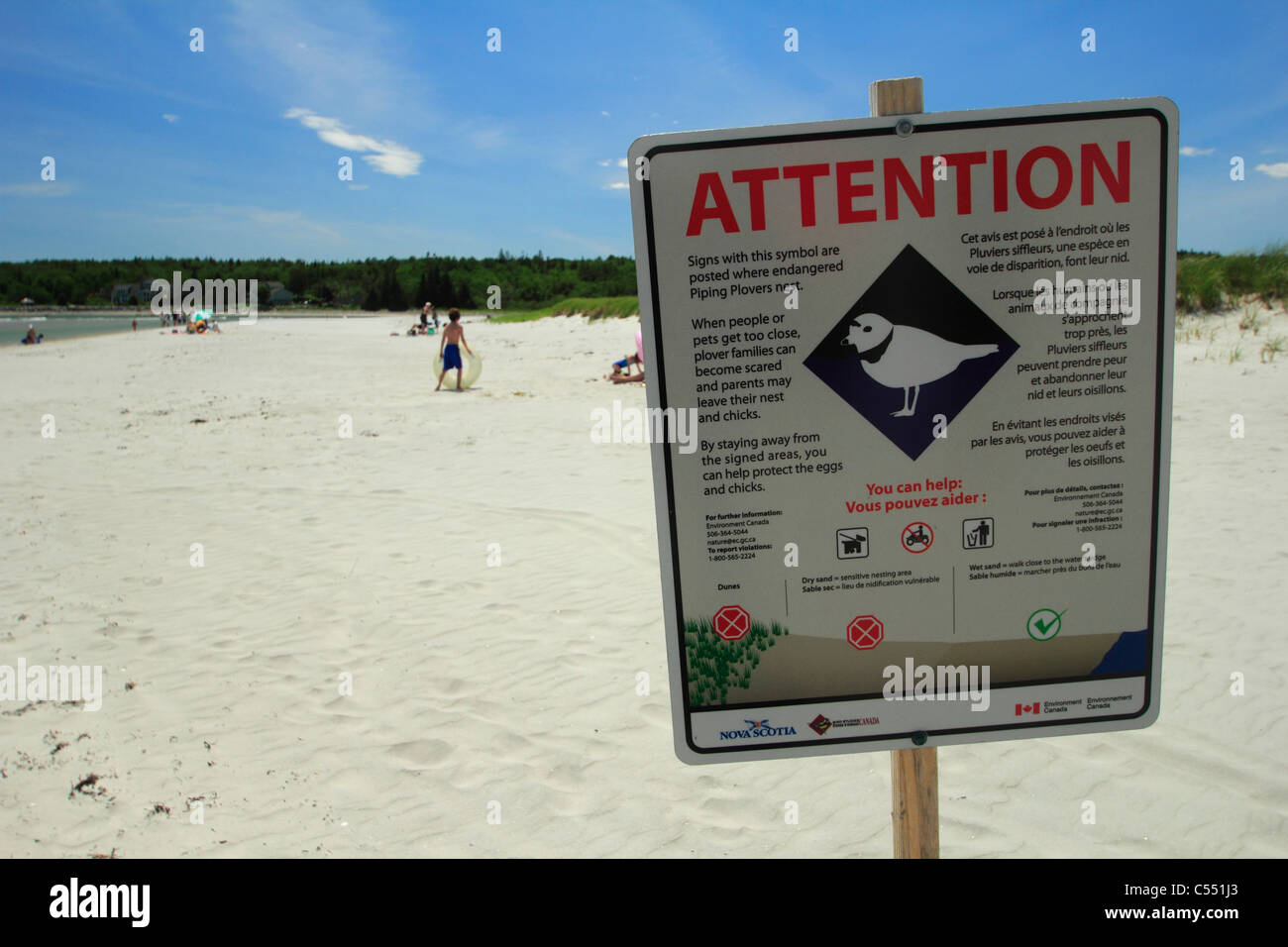 Close-up of an information signboard on the beach Stock Photo - Alamy