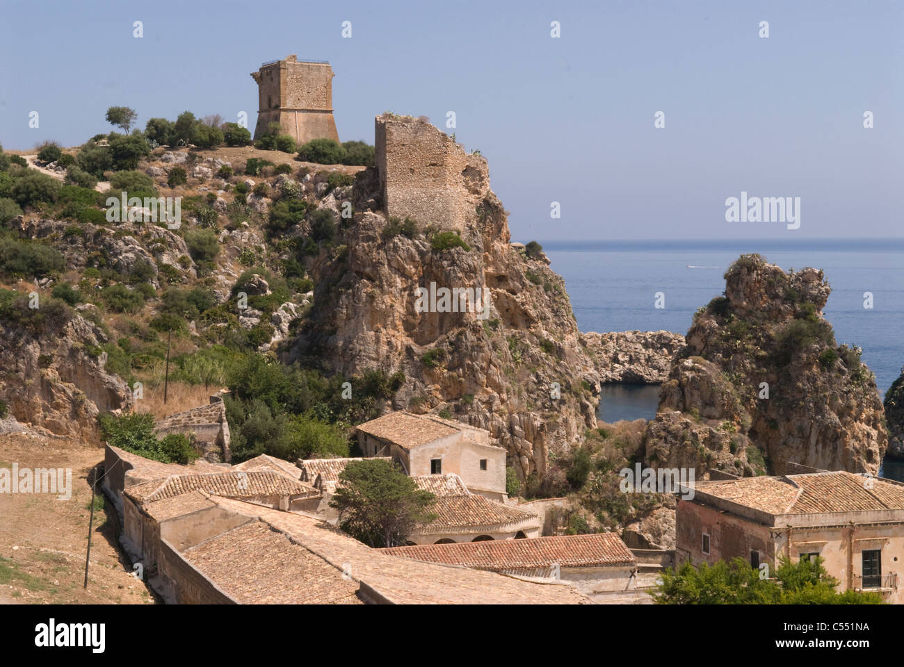 La Tonnara di Scopello, Scopello, Sicily, Italy Stock Photo - Alamy