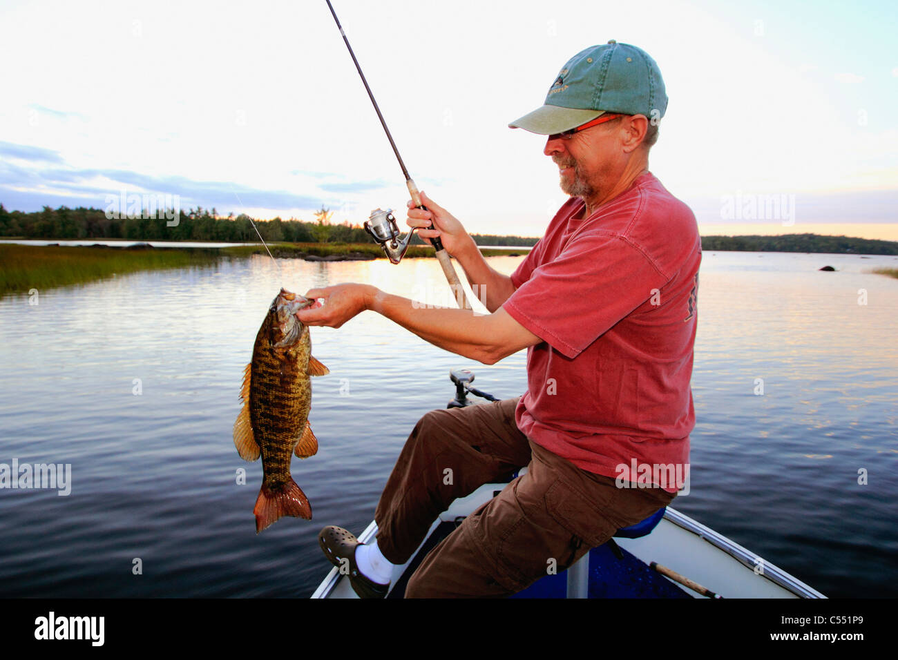 Man bass fishing hi-res stock photography and images - Alamy