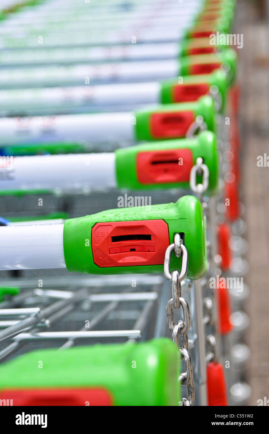 Asda Shopping Trollies Stock Photo - Alamy