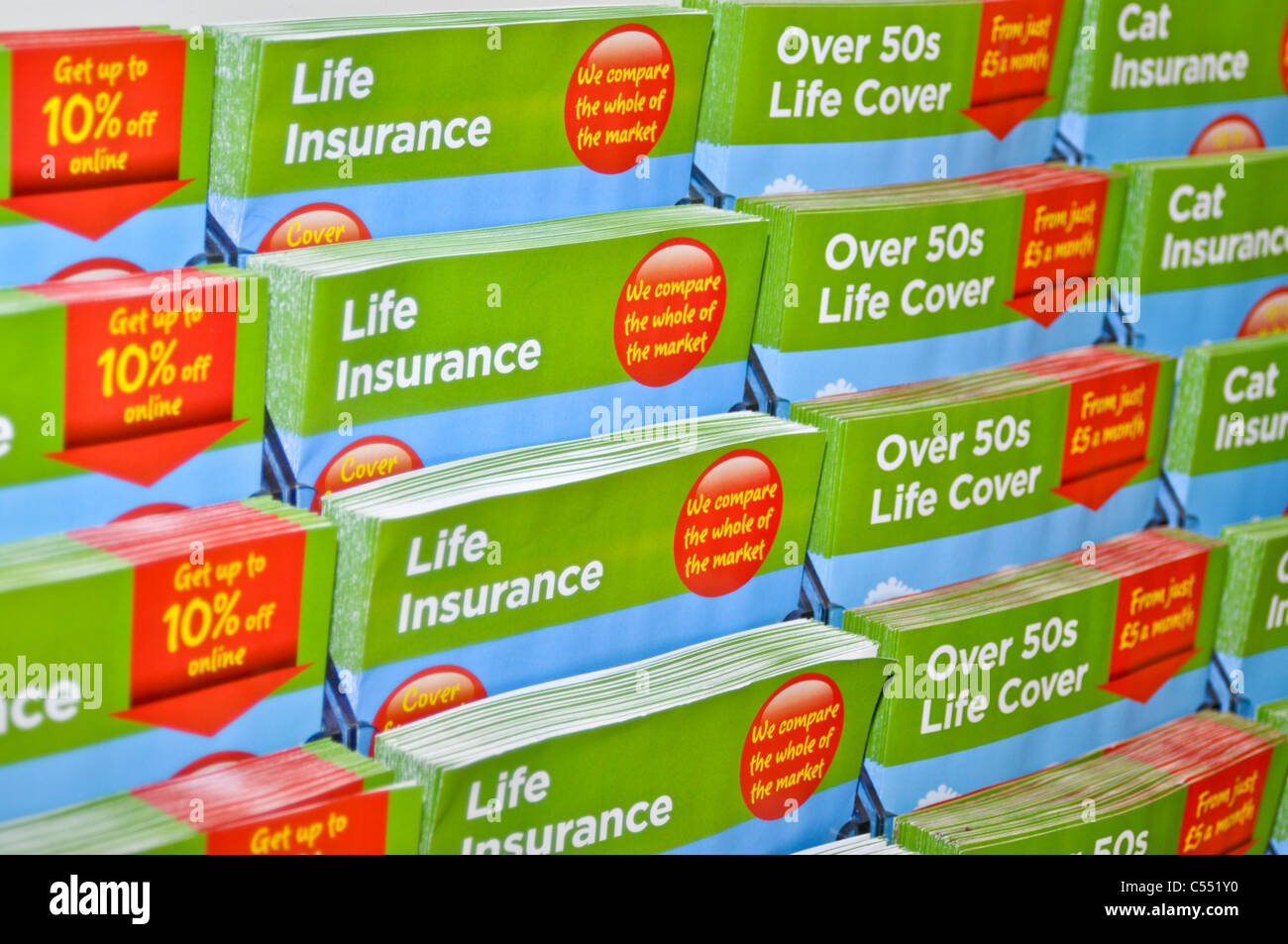 Asda finance leaflets Stock Photo - Alamy