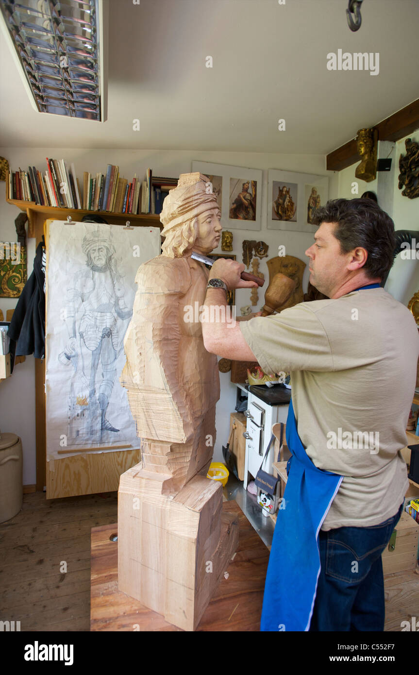 Sculptor At Work