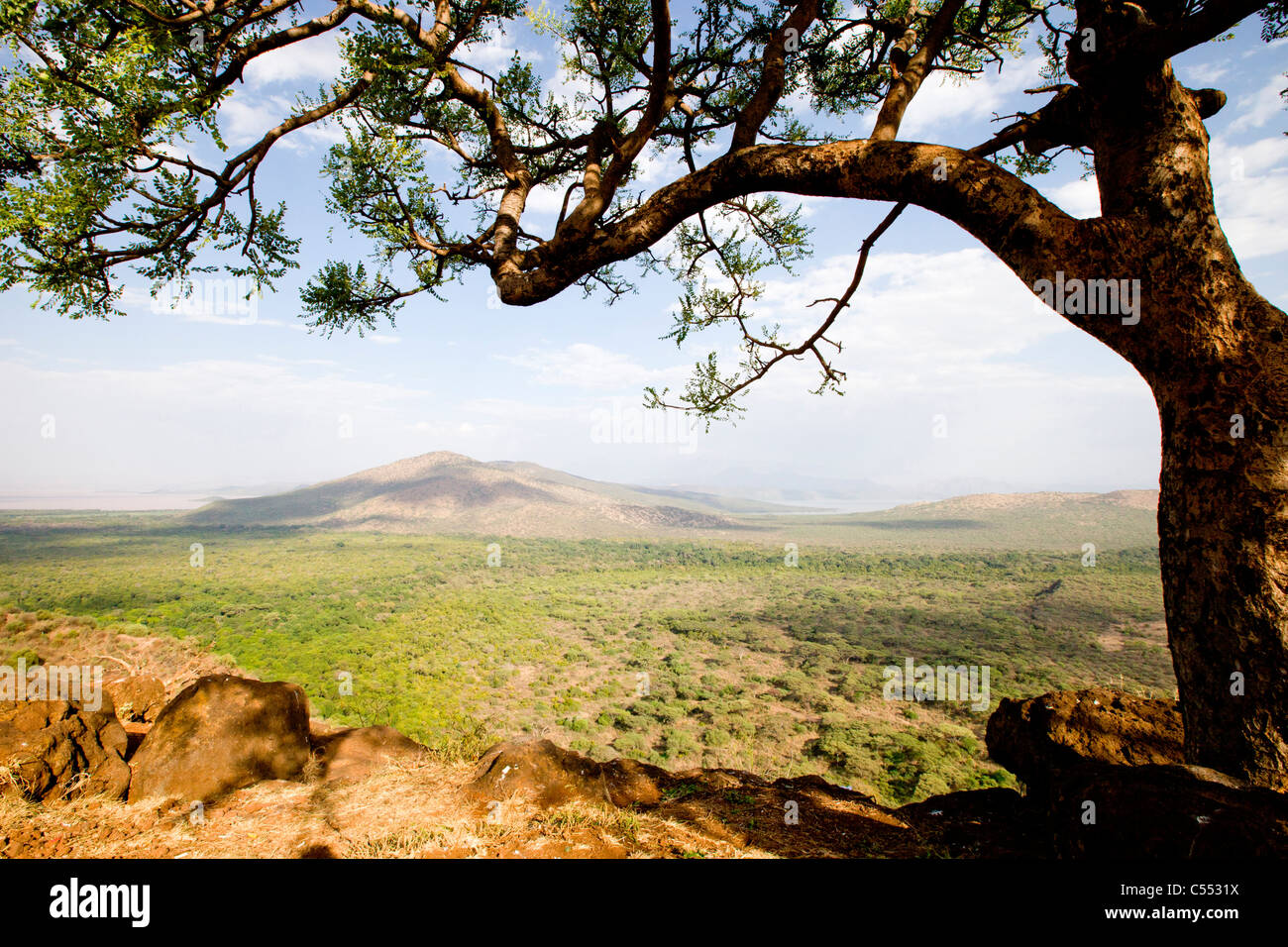 View of the bridge of God at Nechisar National Park, southern Ethiopia ...