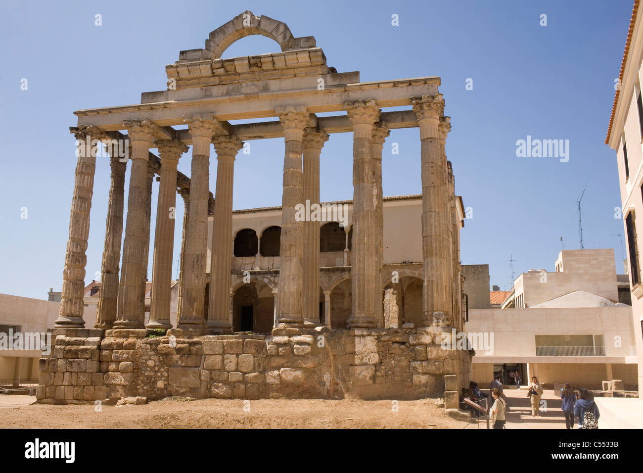Templo de merida hi-res stock photography and images - Alamy