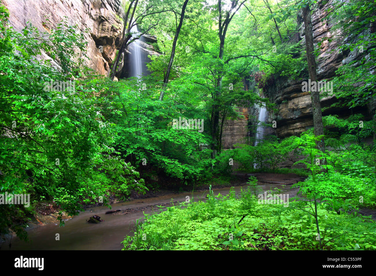 Tonti Canyon Falls - Illinois Stock Photo - Alamy