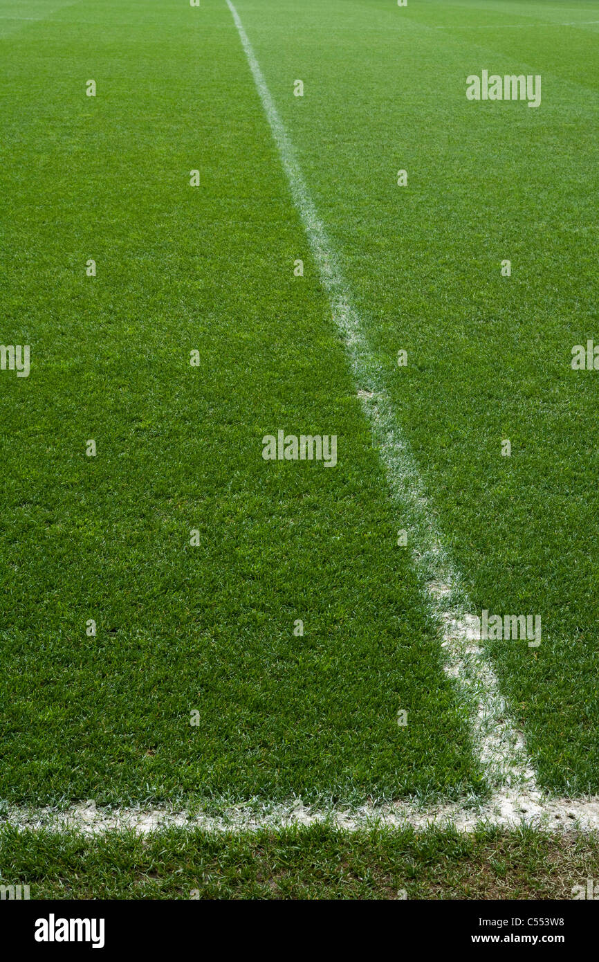 Football pitch white lines hi-res stock photography and images - Alamy