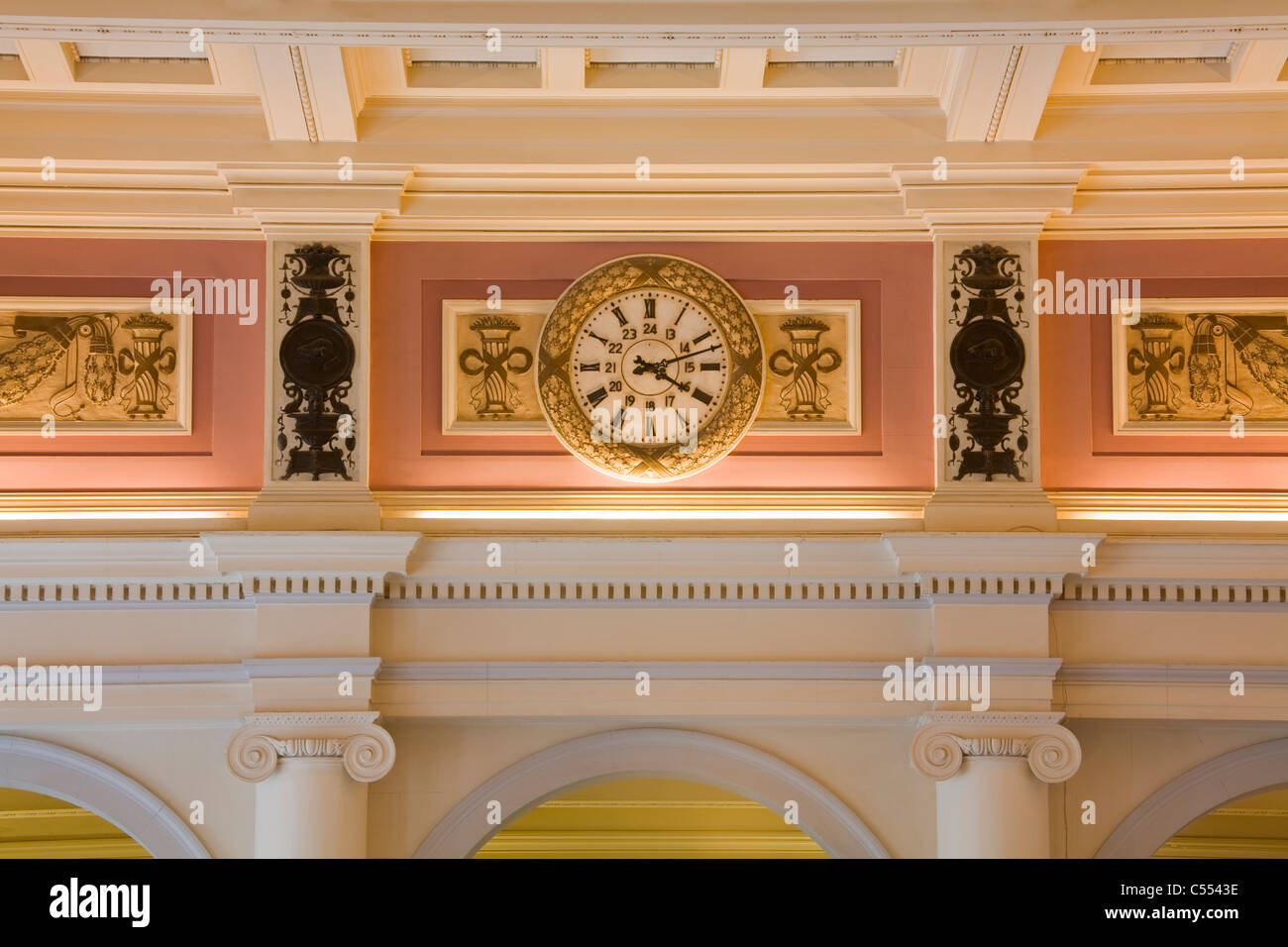 Canada, British Columbia, Vancouver, Interior of Waterfront Station ...