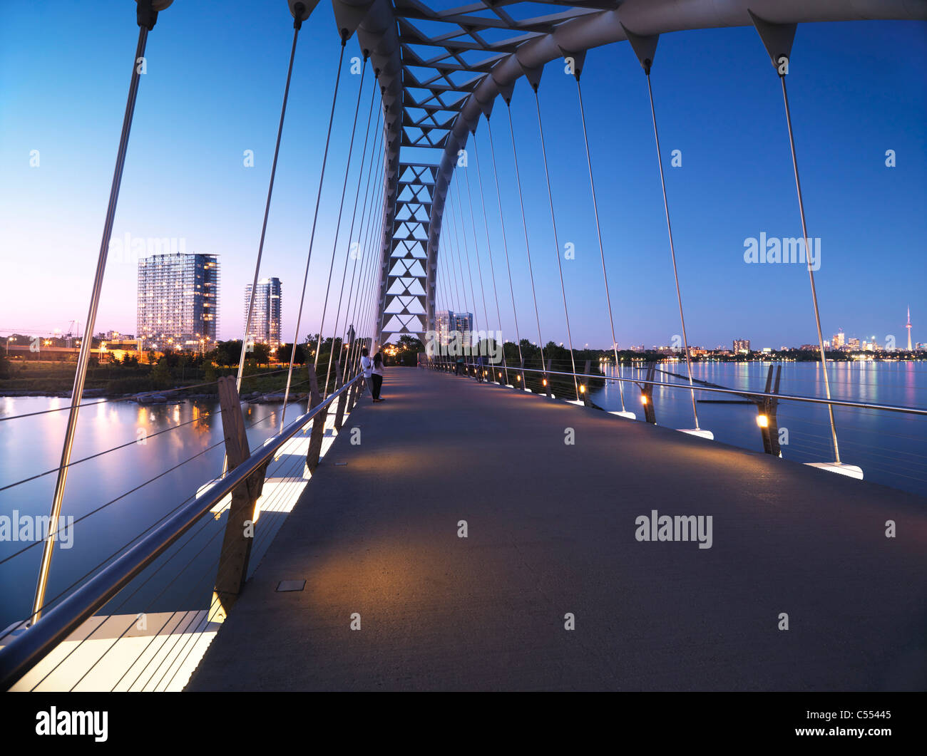 License available at MaximImages.com The Humber River Arch Bridge in ...